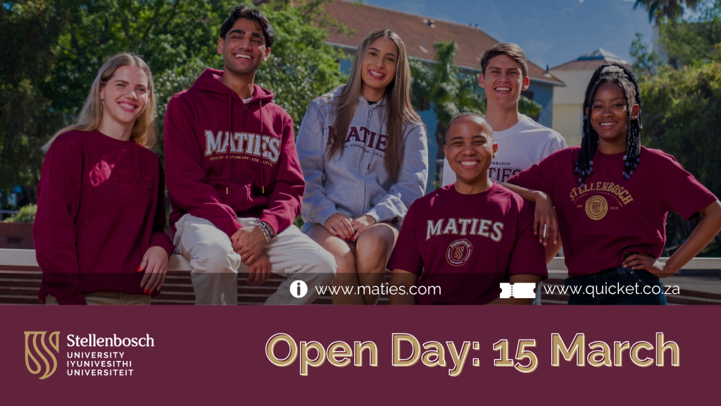 Stellenbosch University Open Day: Saturday 15 March 2025 - Future SA
